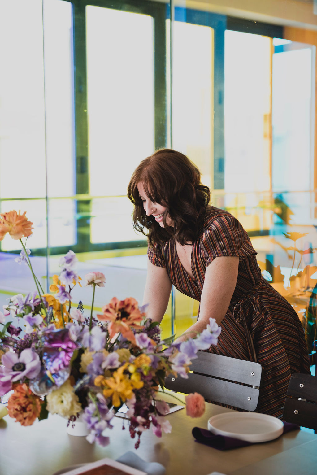 Vibrant Iridescent Floral Design with Modern Vintage Events