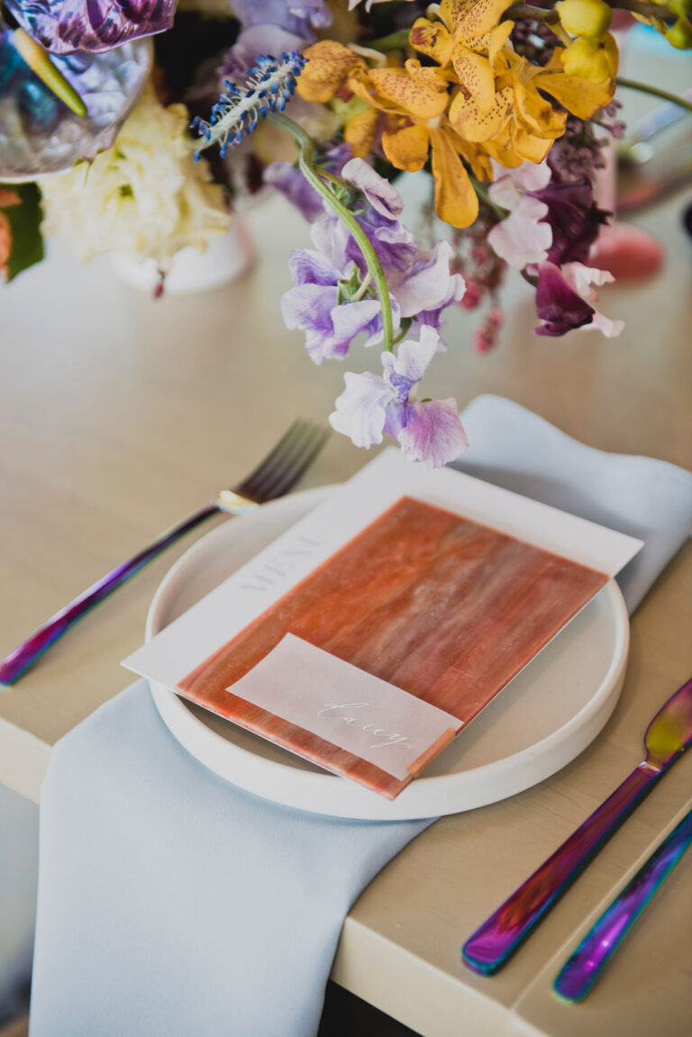 Vibrant Iridescent Floral Design with Modern Vintage Events