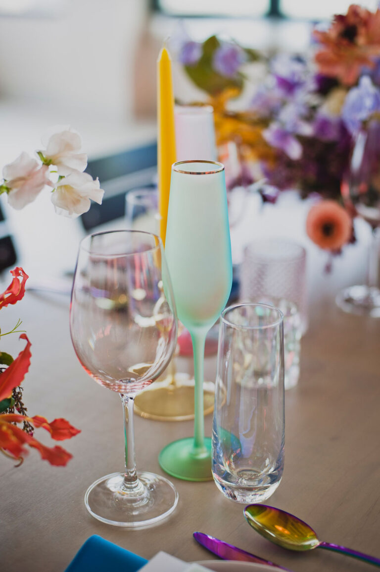 Vibrant Iridescent Floral Design with Modern Vintage Events