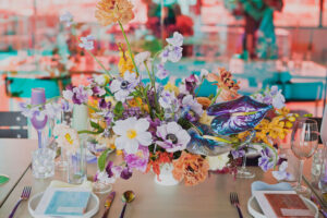 Vibrant Iridescent Floral Design with Modern Vintage Events