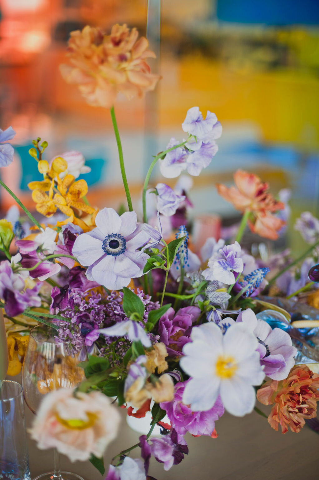 Vibrant Iridescent Floral Design with Modern Vintage Events
