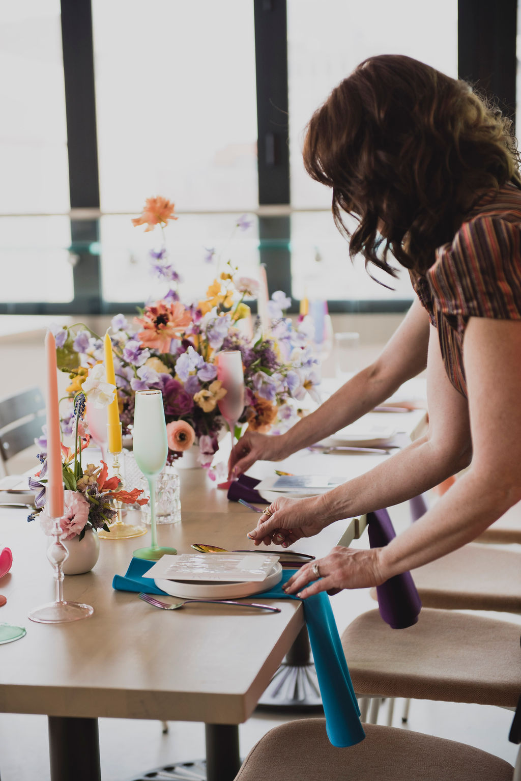 Vibrant Iridescent Floral Design with Modern Vintage Events