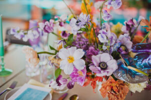 Vibrant Iridescent Floral Design with Modern Vintage Events