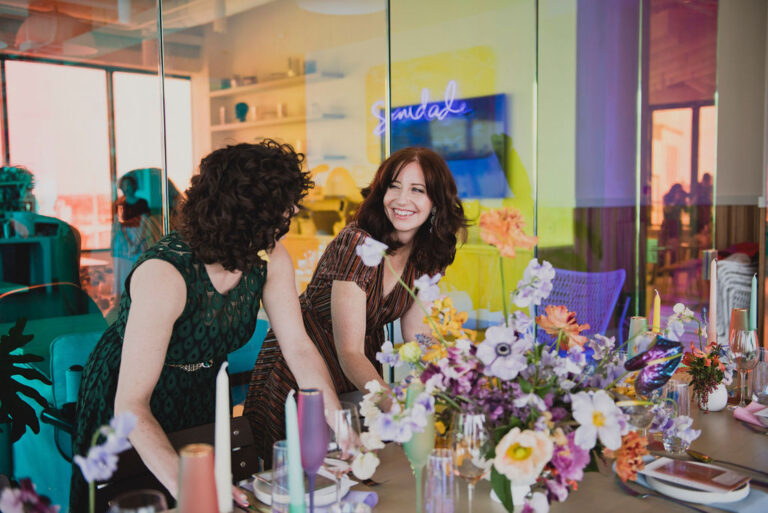 Vibrant Iridescent Floral Design with Modern Vintage Events