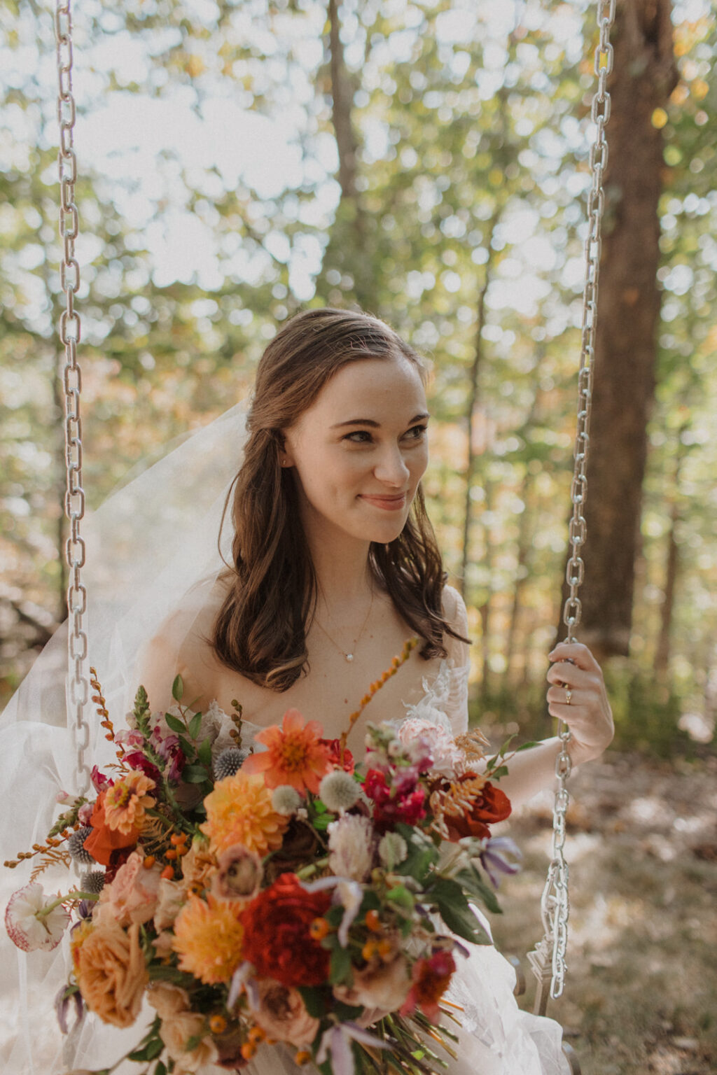 Schyler & Conner: Vibrant Fall Florals for Private Property Wedding ...