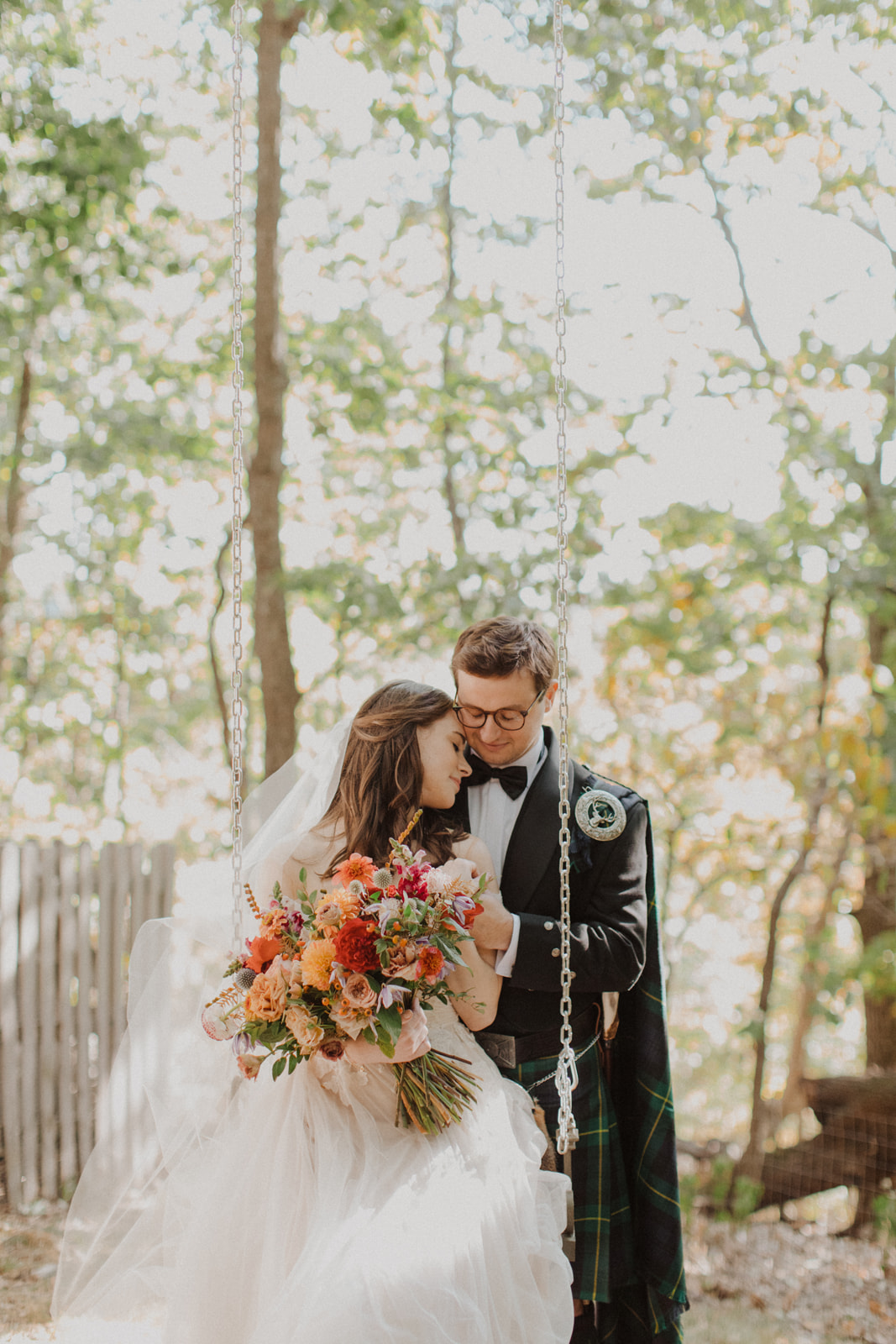 Schyler & Conner: Vibrant Fall Florals for Private Property Wedding ...