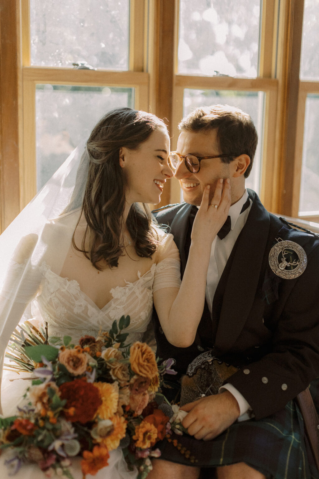 Schyler & Conner: Vibrant Fall Florals for Private Property Wedding ...