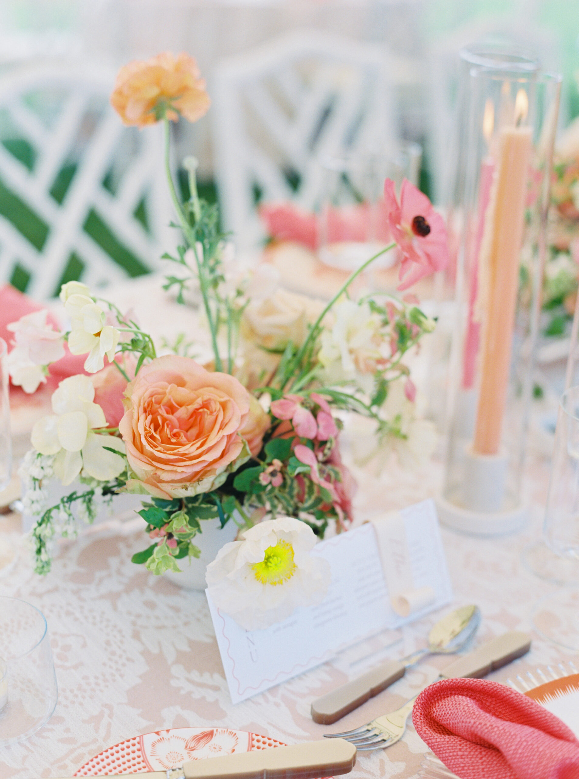 Amelia Island: Tangerine and Peach Oceanside Spring Wedding Floral ...