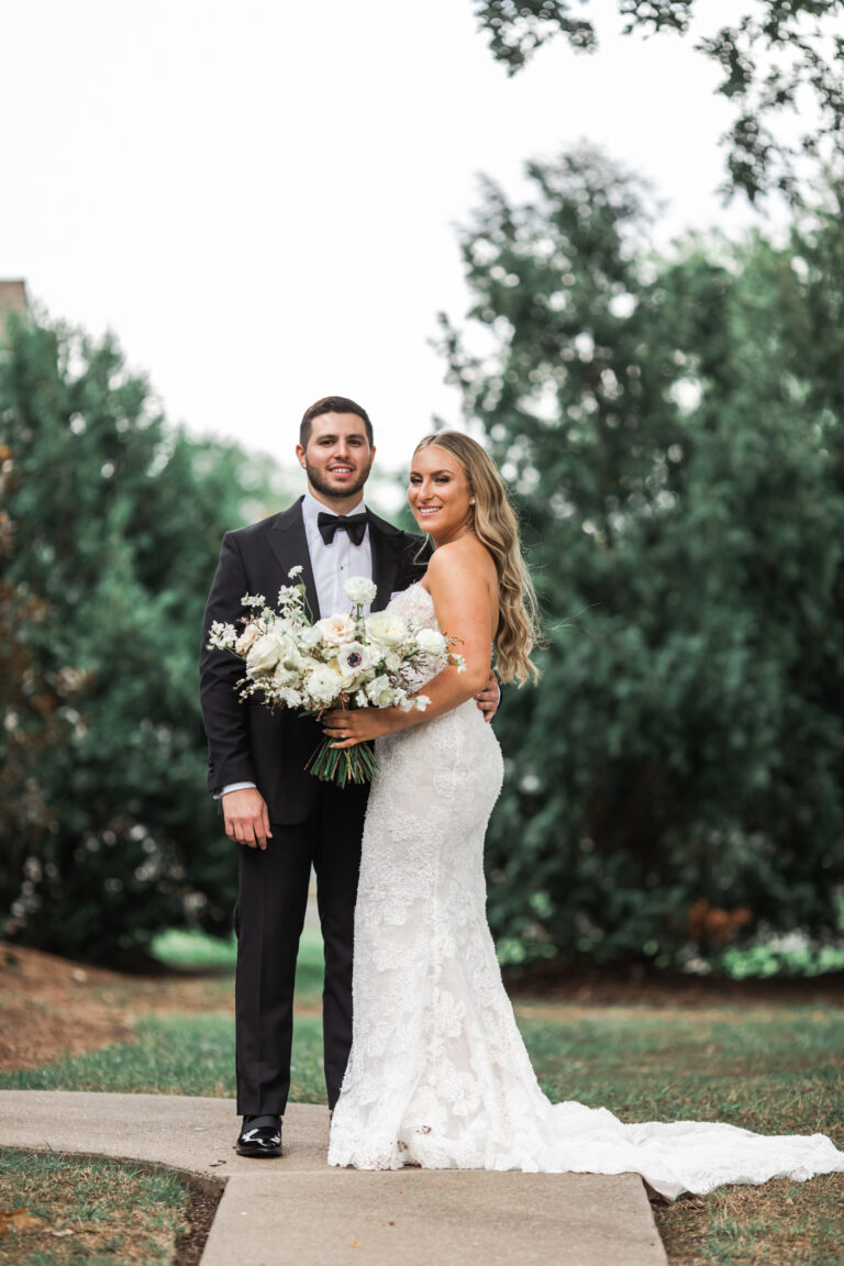 Niki & Jordan: Whimsical White Wedding Flowers in Nashville