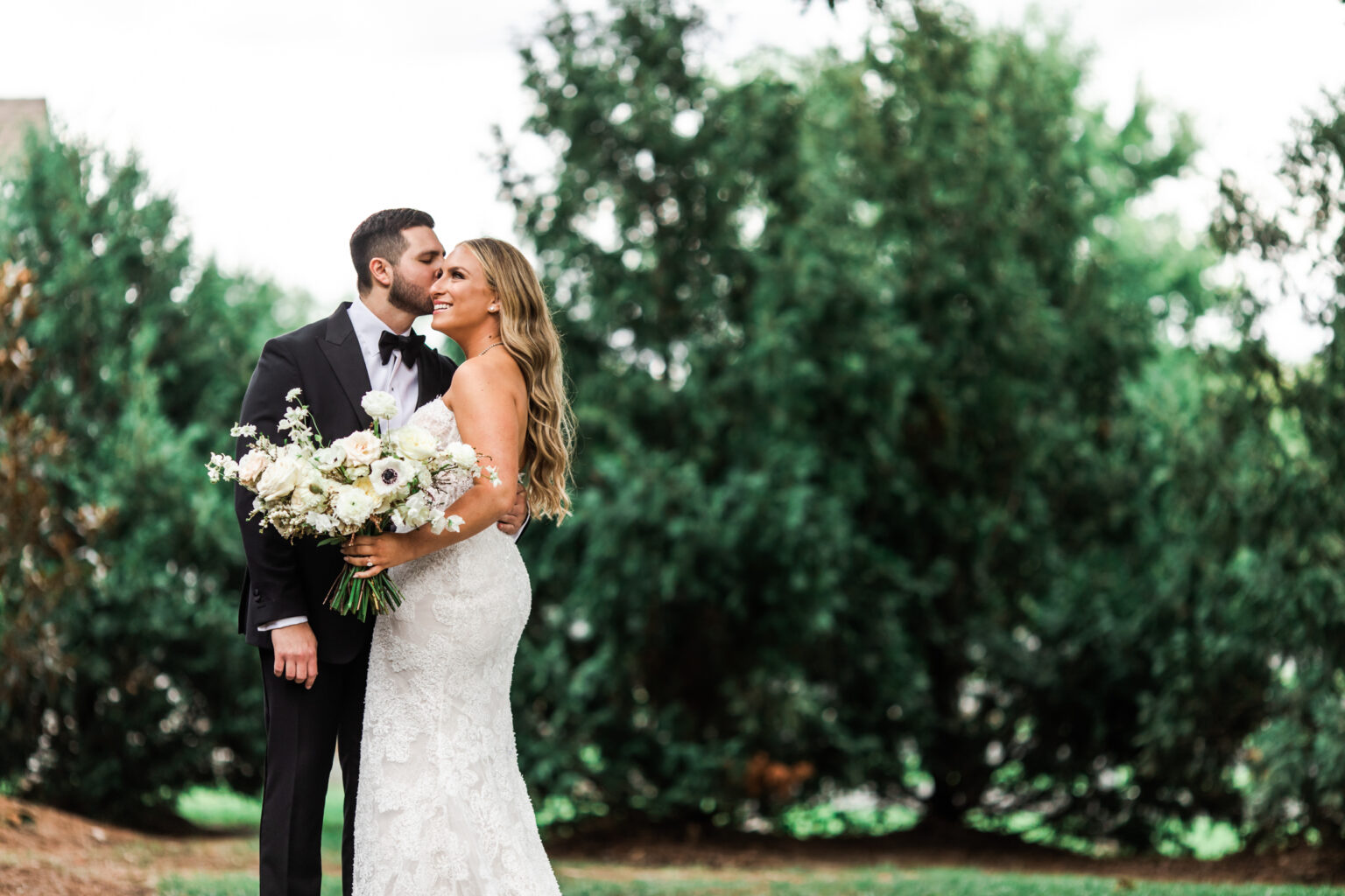 Niki & Jordan: Whimsical White Wedding Flowers in Nashville