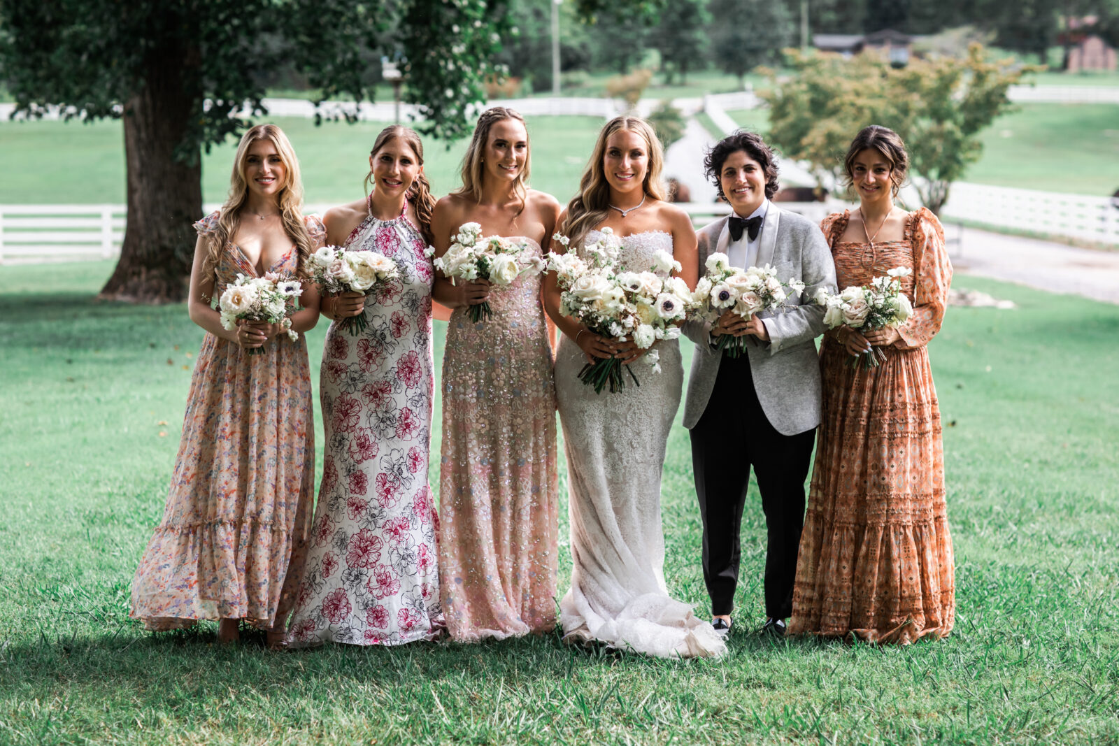 Niki & Jordan: Whimsical White Wedding Flowers in Nashville