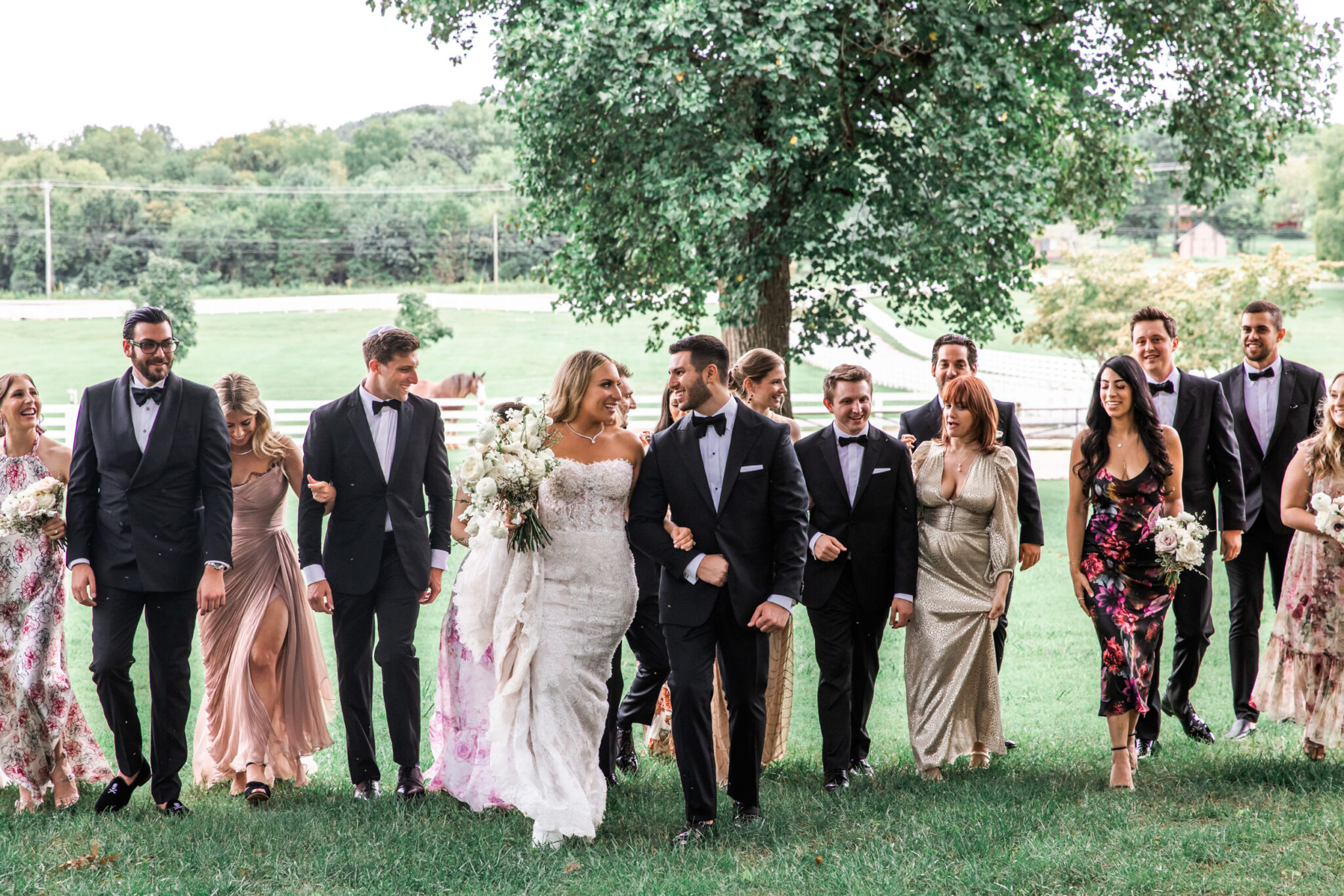 Niki & Jordan: Whimsical White Wedding Flowers in Nashville