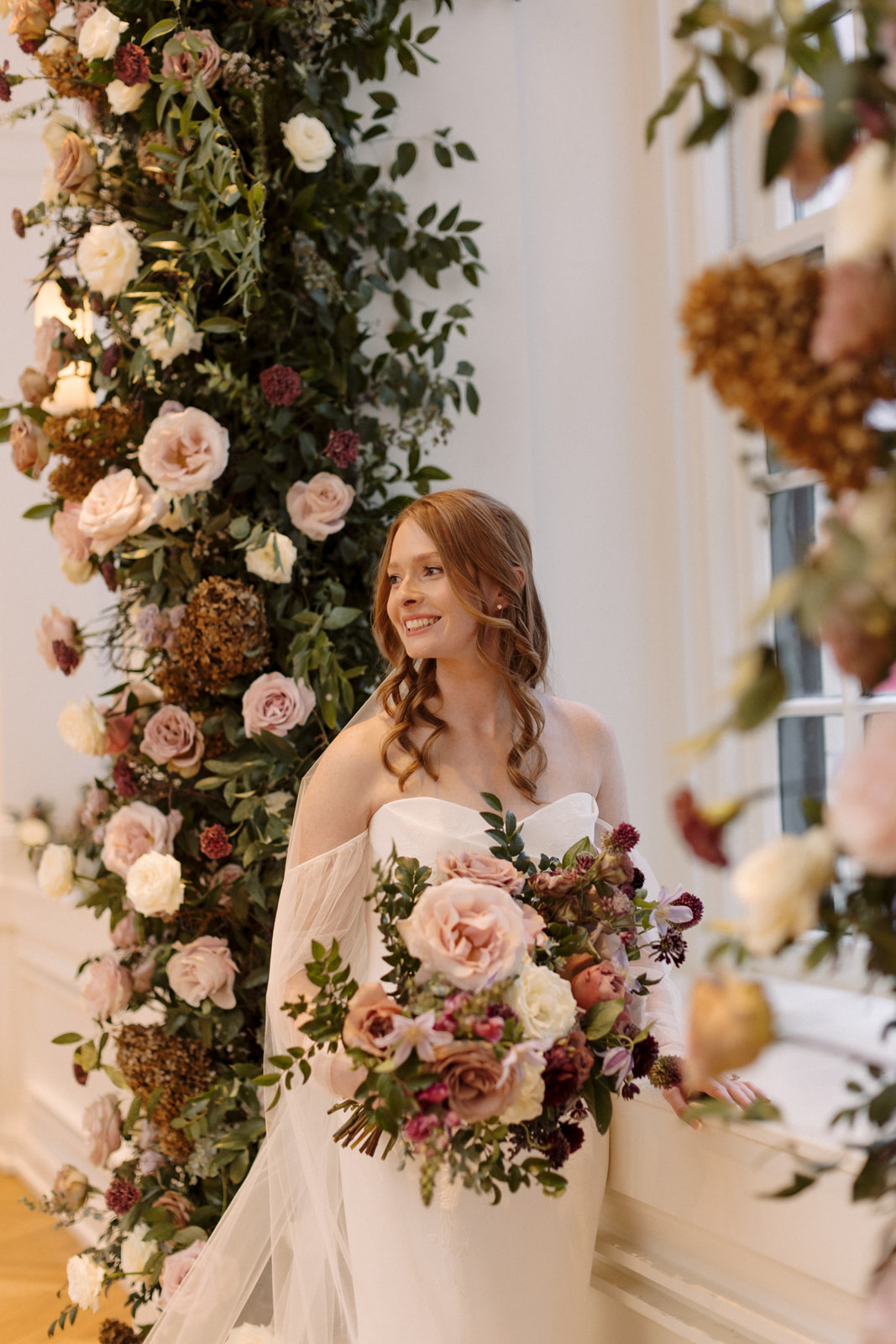 Rae & Jared: Epic Floral Arch for Downtown Nashville Wedding