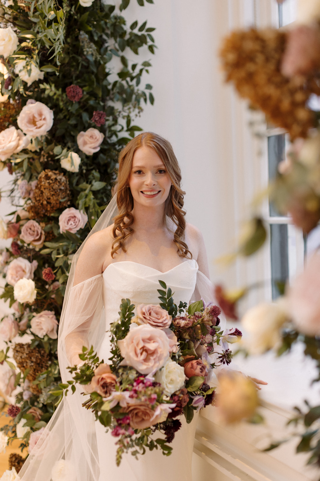 Rae & Jared: Epic Floral Arch for Downtown Nashville Wedding