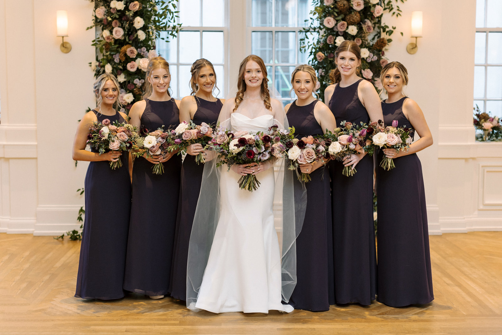 Rae & Jared: Epic Floral Arch for Downtown Nashville Wedding
