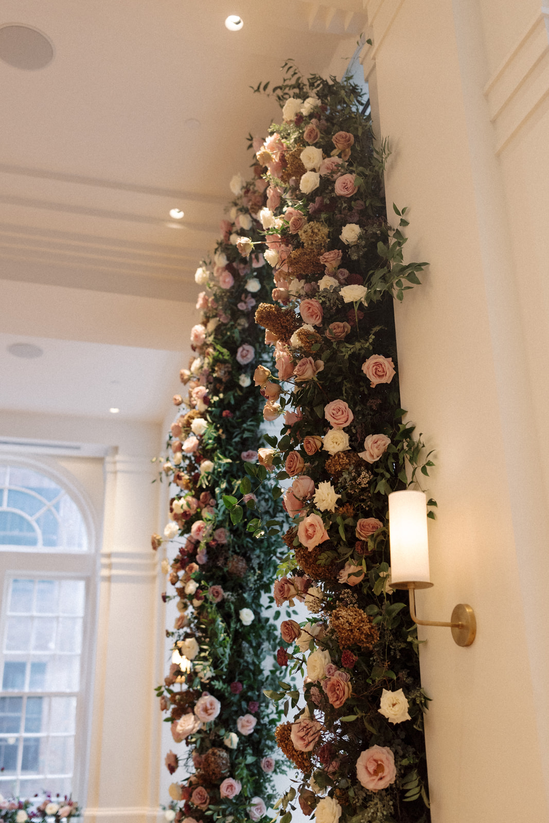 Rae & Jared: Epic Floral Arch for Downtown Nashville Wedding