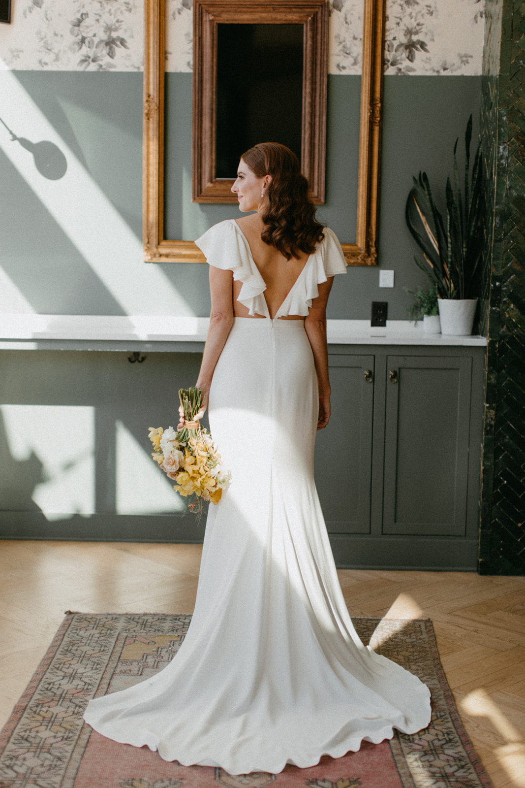 Maddie & Ryan: Golden Yellow and Dusty Rose Wedding Flowers