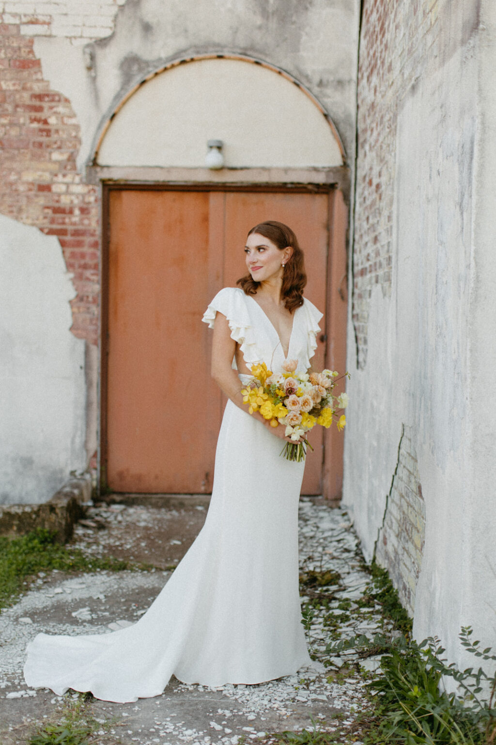 Maddie & Ryan: Golden Yellow and Dusty Rose Wedding Flowers
