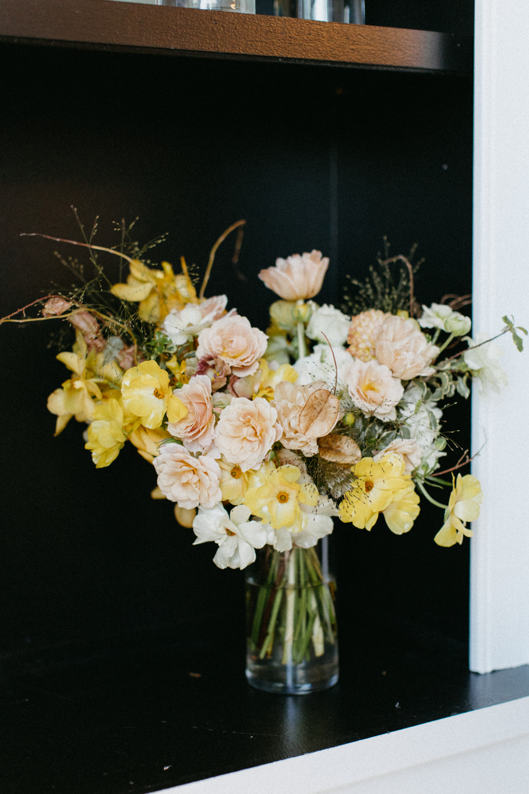 Maddie & Ryan: Golden Yellow and Dusty Rose Wedding Flowers