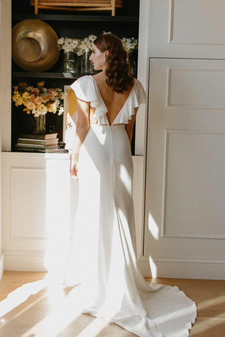 Maddie & Ryan: Golden Yellow and Dusty Rose Wedding Flowers