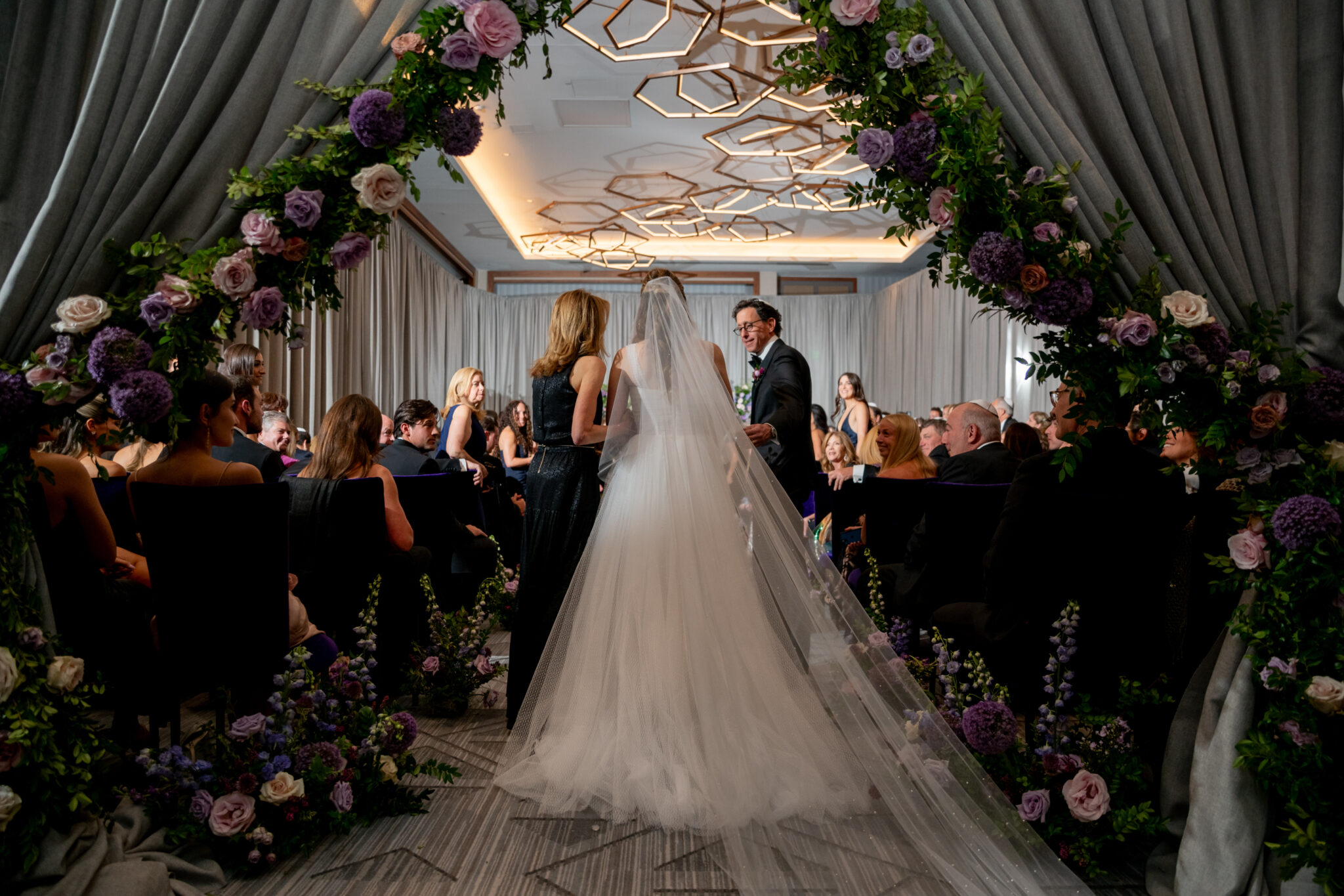Julia & Ben: Purple Wedding Floral Design at the Four Seasons Nashville