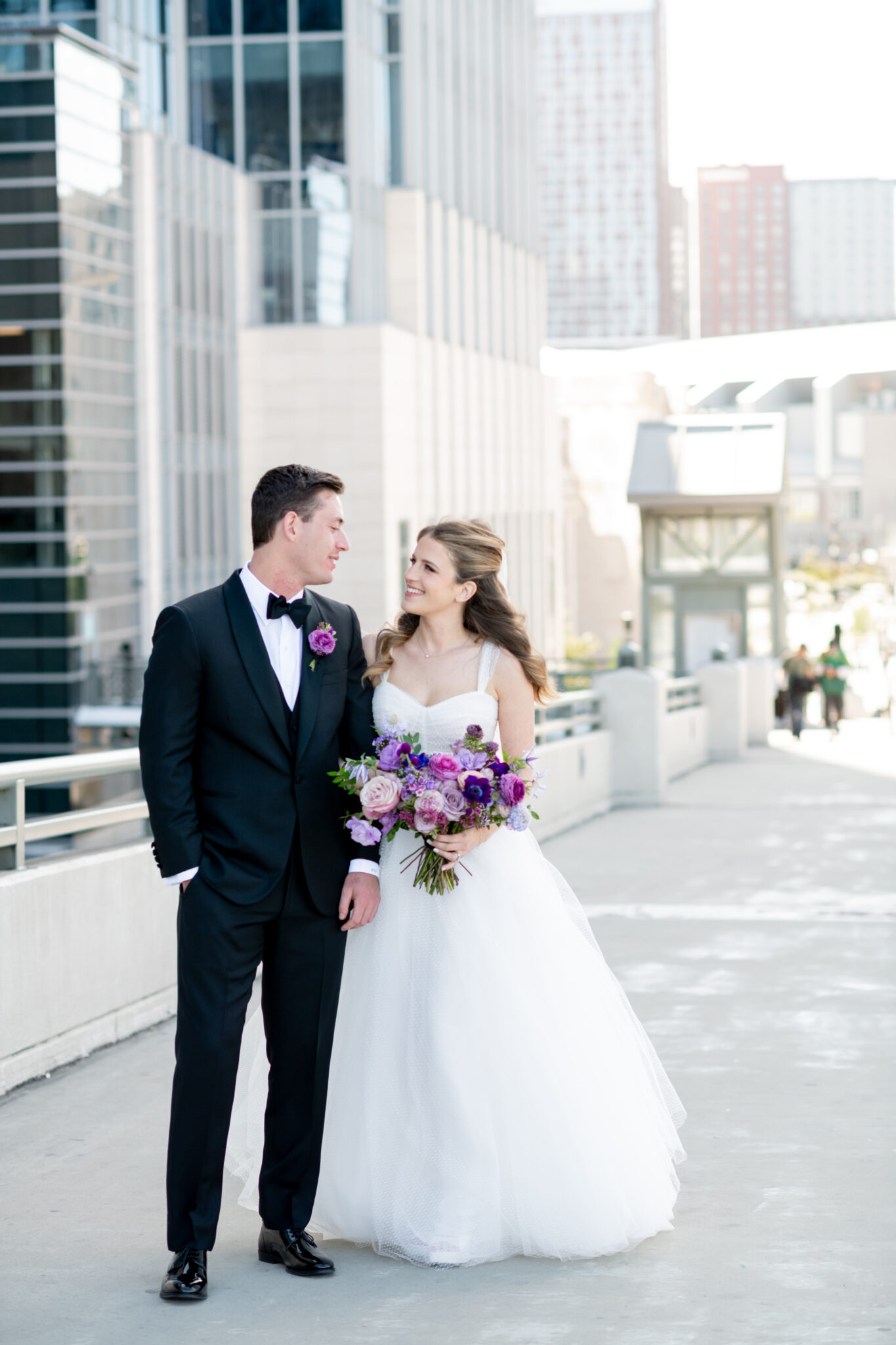 Julia & Ben: Purple Wedding Floral Design at the Four Seasons Nashville