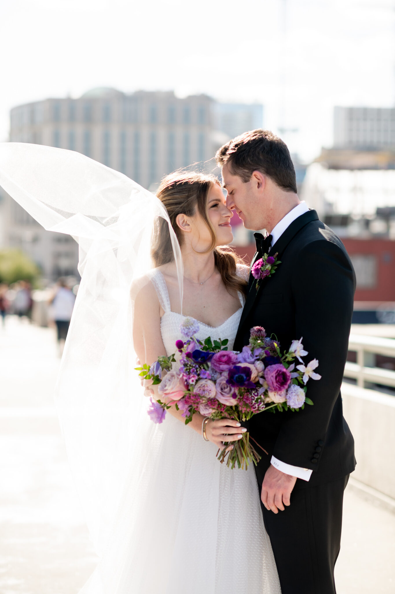 Julia & Ben: Purple Wedding Floral Design at the Four Seasons Nashville