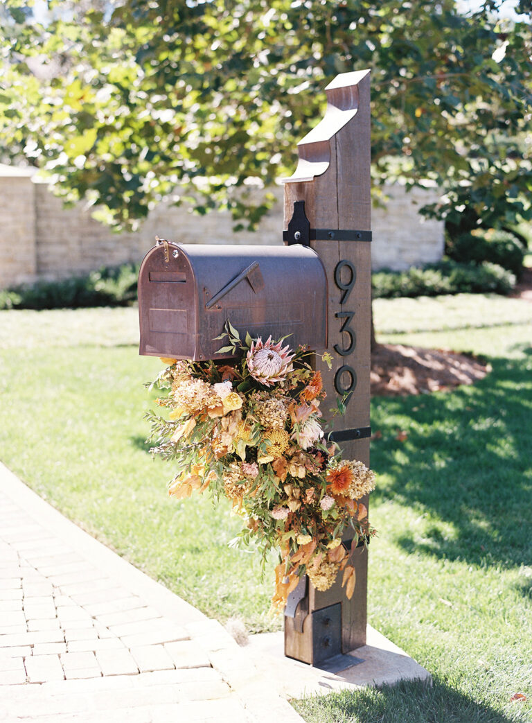 Audrey & Tanner: Epic Hilltop Fall Wedding Florals with Skyline ...