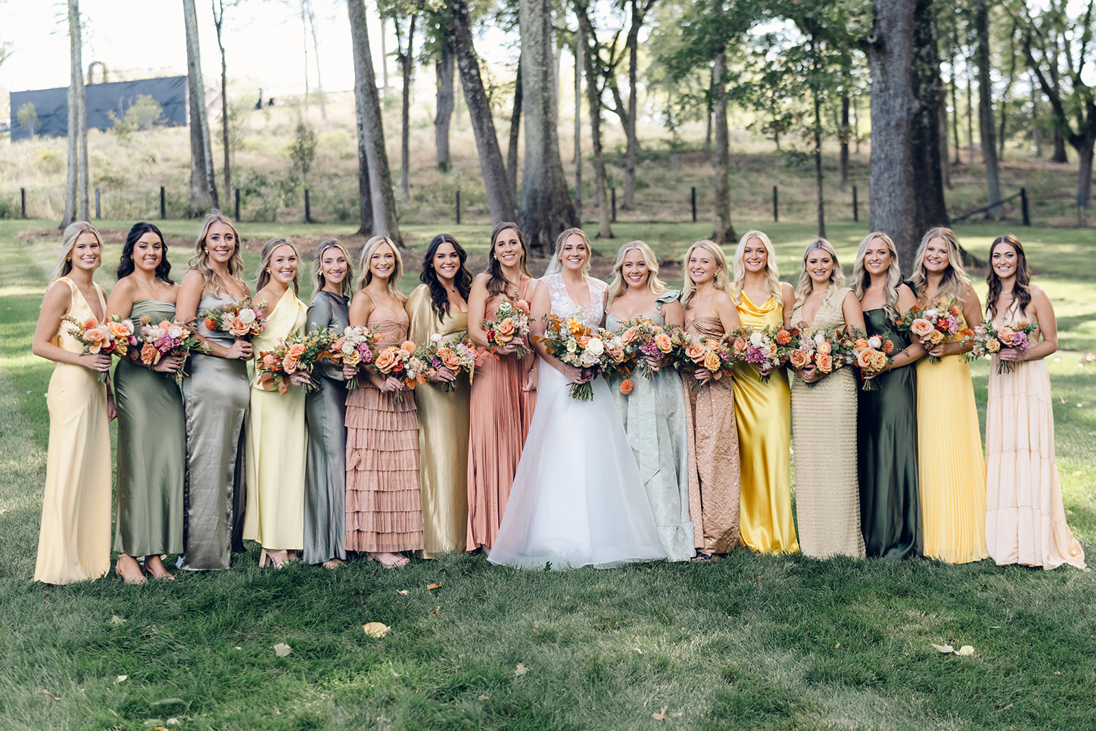 Audrey & Tanner: Epic Hilltop Fall Wedding Florals with Skyline ...