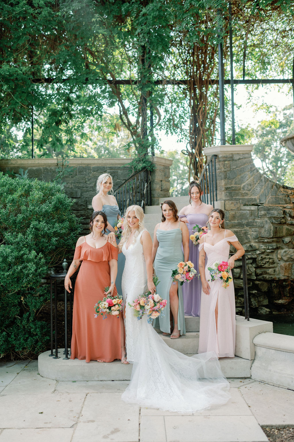 Kelly & Tyler: Colorful Florals and Fruits for Nashville June Wedding