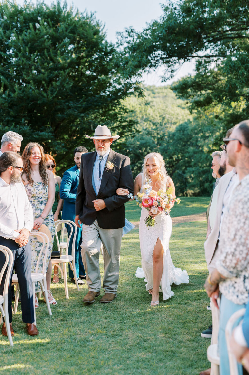 Kelly & Tyler: Colorful Florals and Fruits for Nashville June Wedding