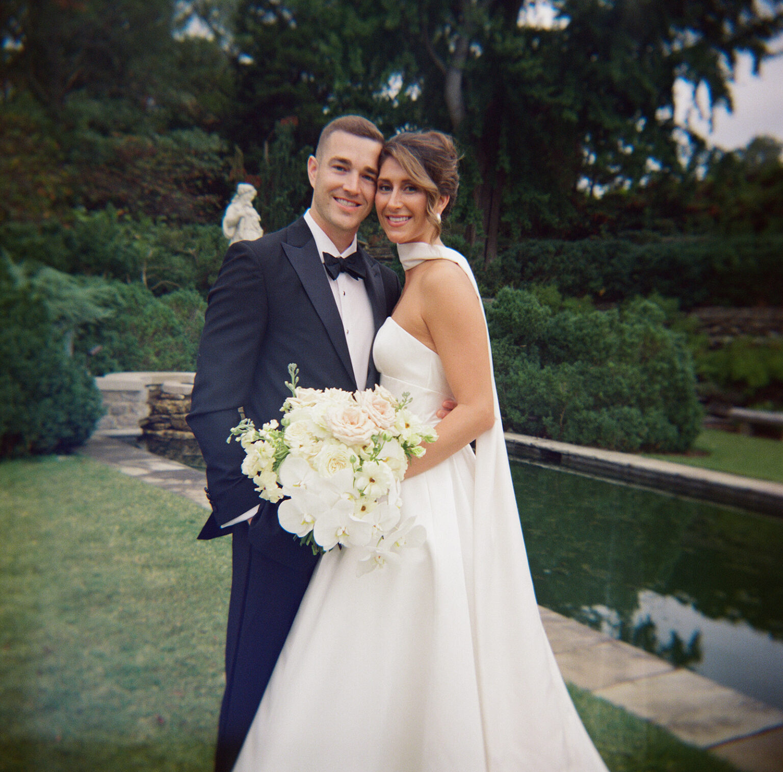 Alyssa & Cole: Elegant Botanic Garden Wedding with White, Blush, and ...