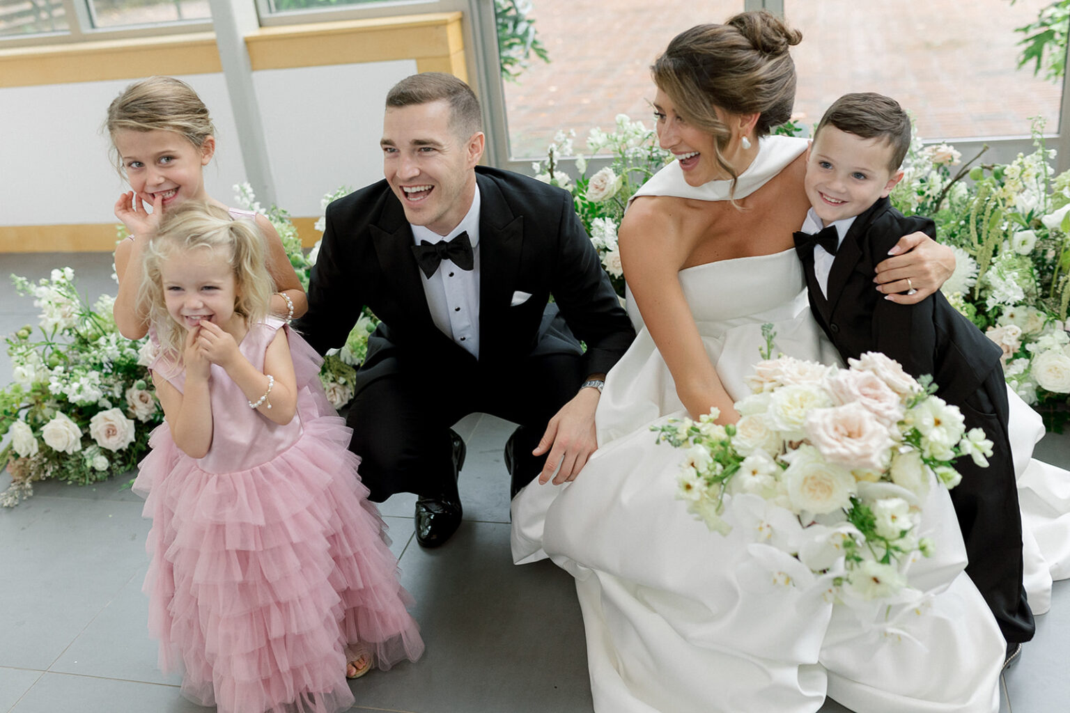 Alyssa & Cole: Elegant Botanic Garden Wedding with White, Blush, and ...