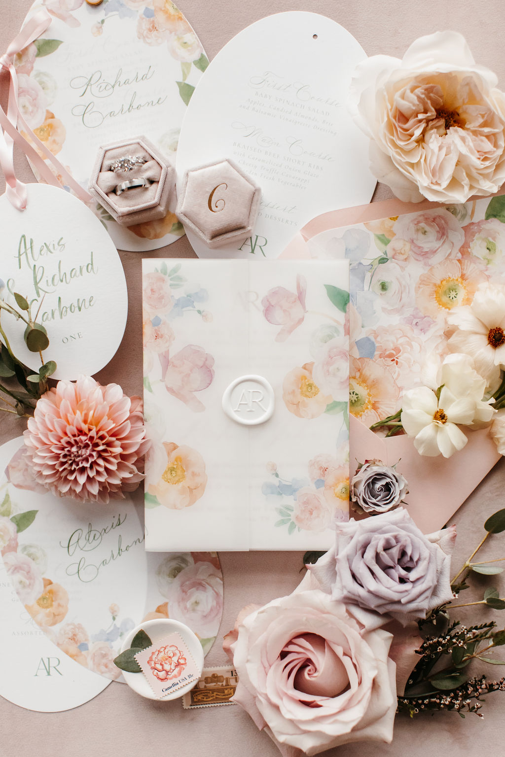Ali & Rich: Pastel Garden-Inspired Wedding Floral Design in Downtown ...
