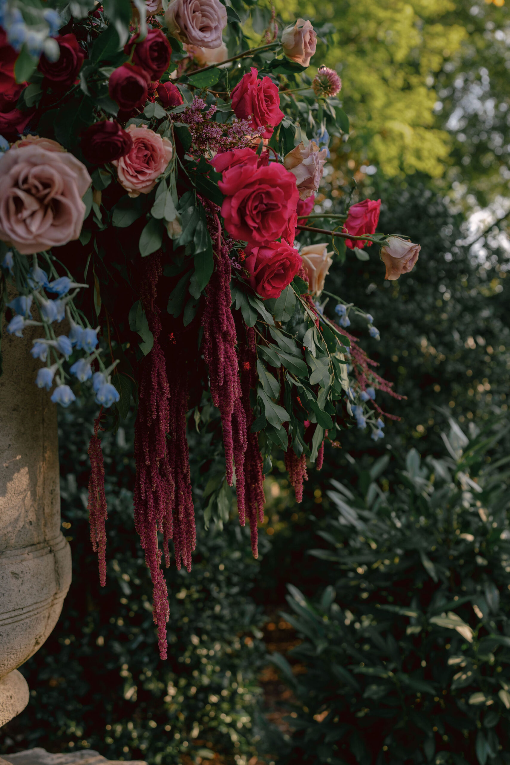 Sarah Anne & Jesse: Candlelit Jewel Tone Floral Design for Nashville ...